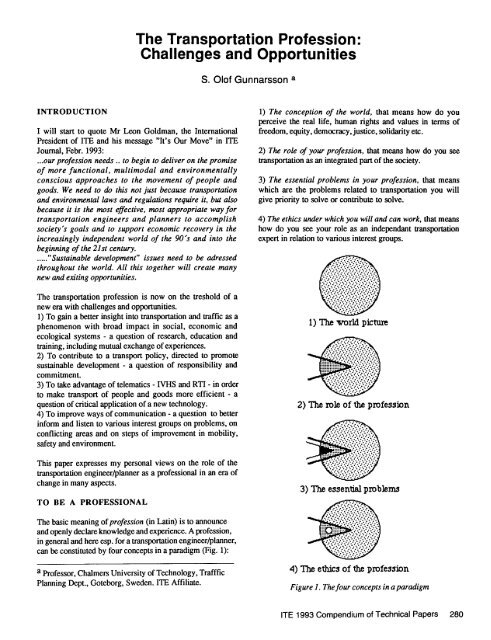 Challenges and Opportunities - Institute of Transportation Engineers