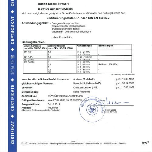 DIN EN 15085-2 CL1