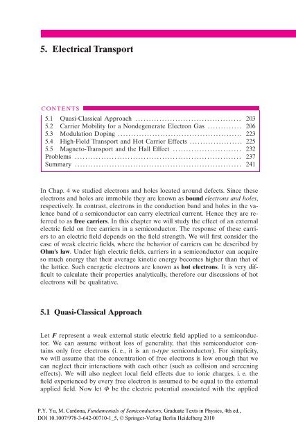 5. Electrical TRansport