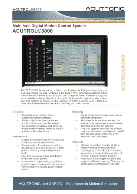 ACUTROL®3000 - Acutronic