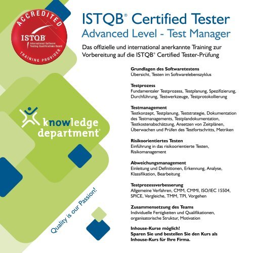ISTQB® Certified Tester - Knowledge Department