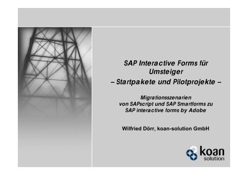 SAP Interactive Forms für Umsteiger