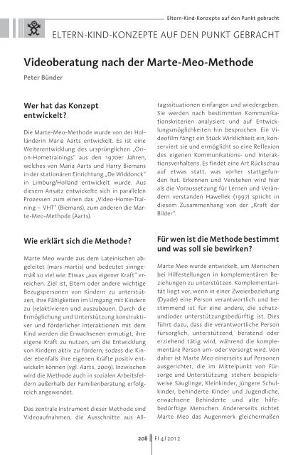 Videoberatung nach der Marte-Meo-Methode - Kölner Verein für ...