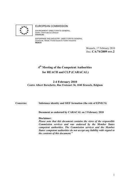 REACH_One EINECs One SIEF_Final_clean