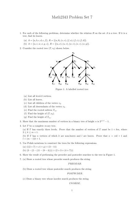 Math2343 Problem Set 7