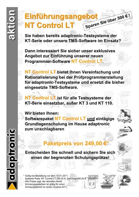 Aktion NT Control LT - adaptronic Prüftechnik Gmbh
