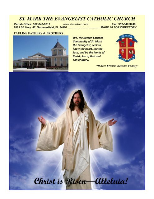 Christ is Risen—Alleluia! - St. Mark The Evangelist