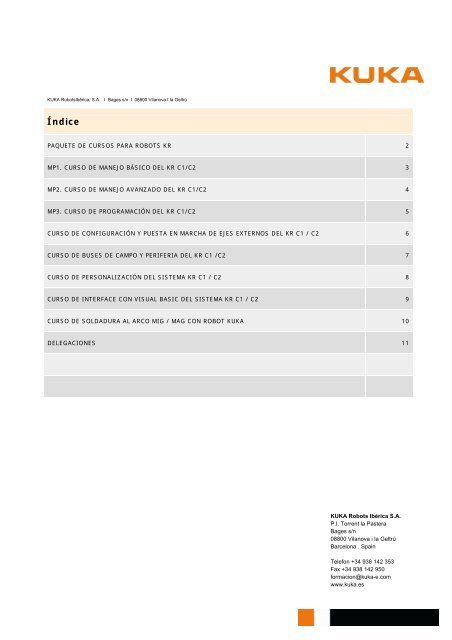 Program seminar (PDF) - KUKA Roboter