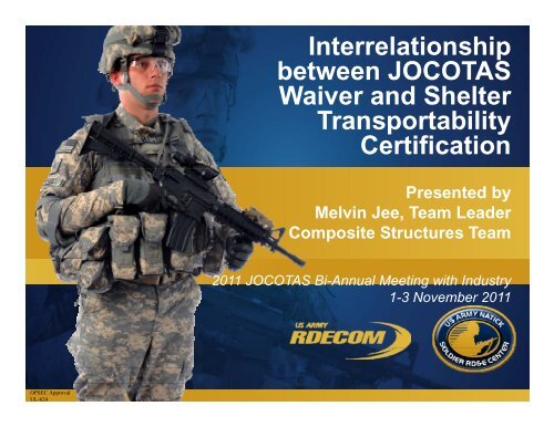 Jee-jocotas waiver and shelter transportability certification