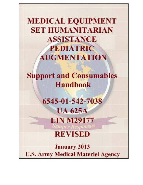 MEDICAL EQUIPMENT SET HUMANITARIAN ASSISTANCE ...