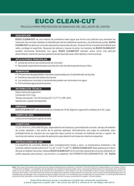 Euco Clean-Cut - EUCOMEX