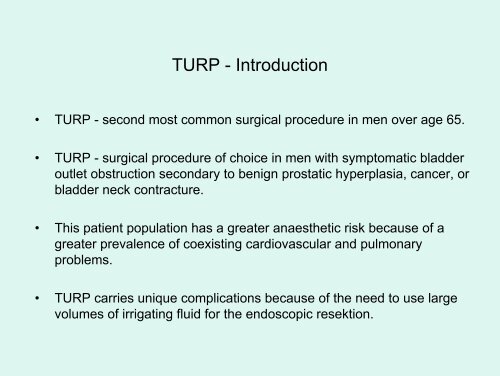 TURP - Introduction • T