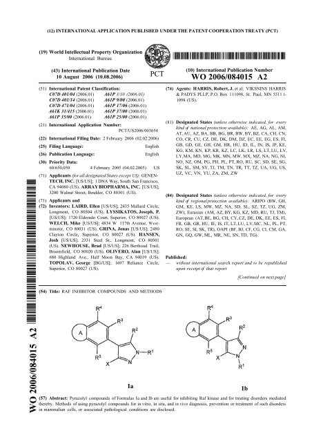 Open PDF File - Array BioPharma