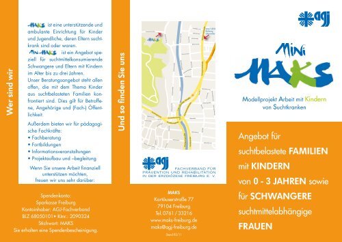 Mini-MAKS-Flyer - Modellprojekt Arbeit mit Kindern von Suchtkranken