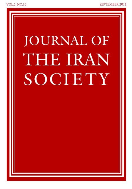 New Title - The Iran Society