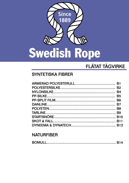 FLÄTAT TÅGVIRKE - Swedish Rope