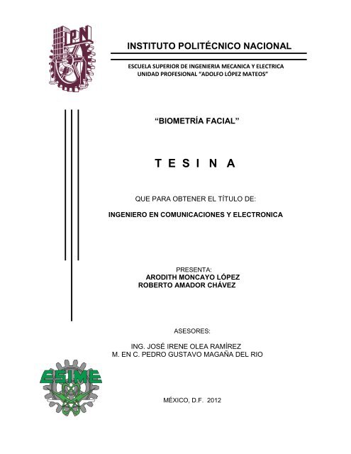 instituto politecnico nacional - Tesis en el IPN - Instituto ...