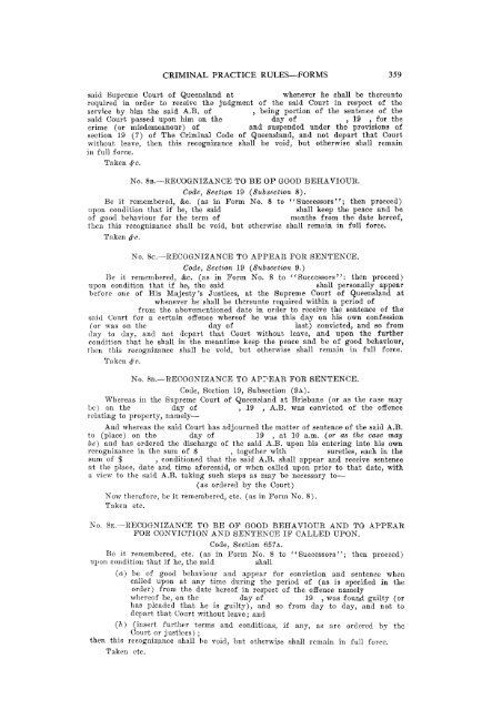 CRIMINAL PRACTICE RULES-F