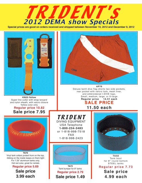 dema special - Trident Diving Equipment