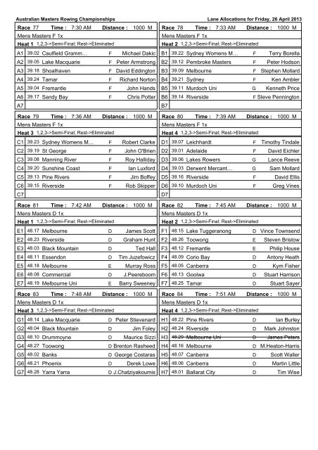 Day 2 - Regatta Central