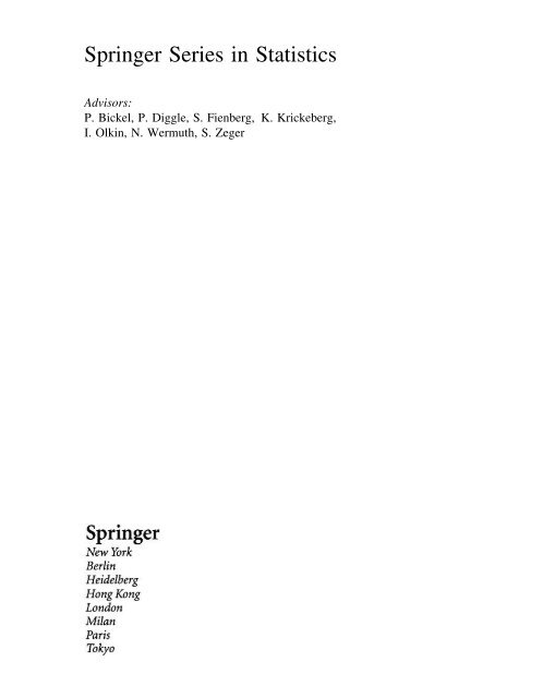 Springer Series In Statistics