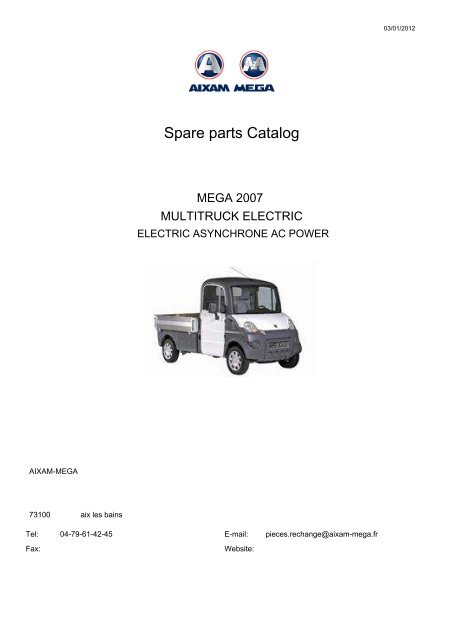 Spare Parts Catalog