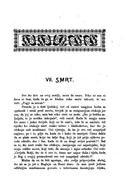Zivot i Obicaji Muslimana u Bosni i Hercegovini