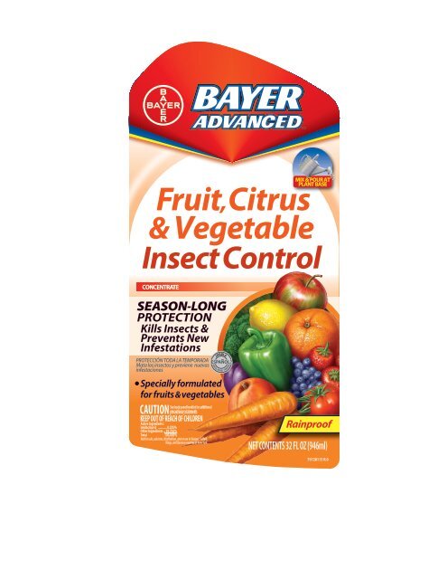 f Fruit, Citrus & Vegetable Insect Control 32oz CON - Bayer Advanced