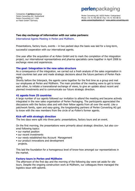 as pdf - Perlen Packaging