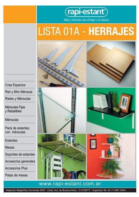 Catálogo Herrajes - Rapi-Estant