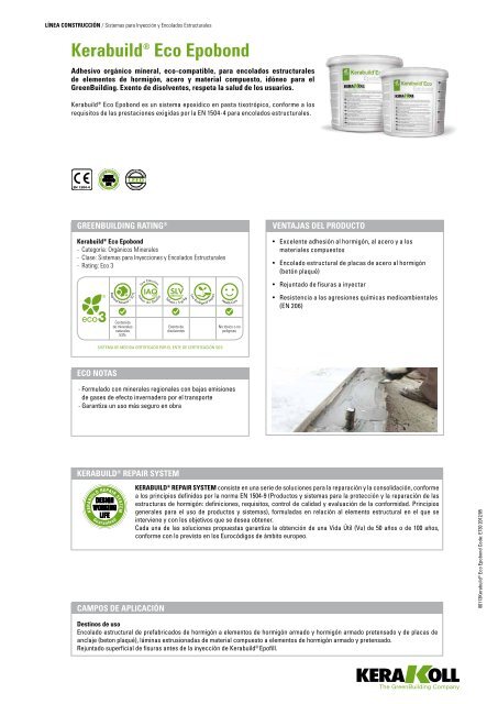 Kerabuild® eco epobond - products.kerakoll... - Kerakoll SPA