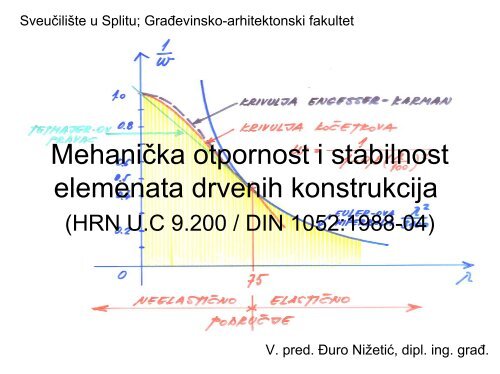 Mehanička otpornost i stabilnost elemenata drvenih konstrukcija 3