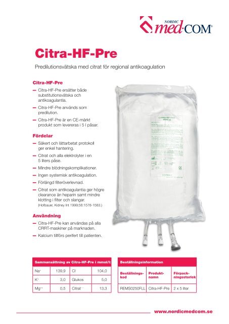 Citra-HF-Pre - nordic medCOM