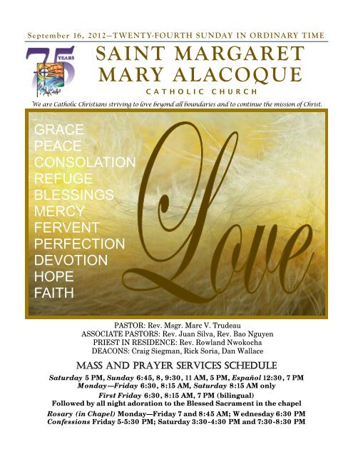 SAINT MARGARET MARY ALACOQUE - St. Margaret Mary ...