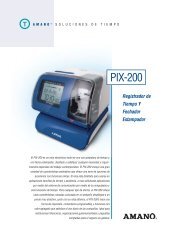 PIX-3000X - Amano - Amano Cincinnati Inc.