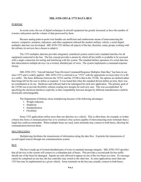 MIL-STD-1553 & 1773 DATA BUS