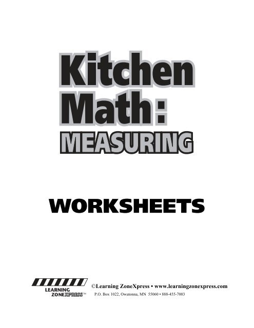 Kitchen Math W Learning Zone Express
