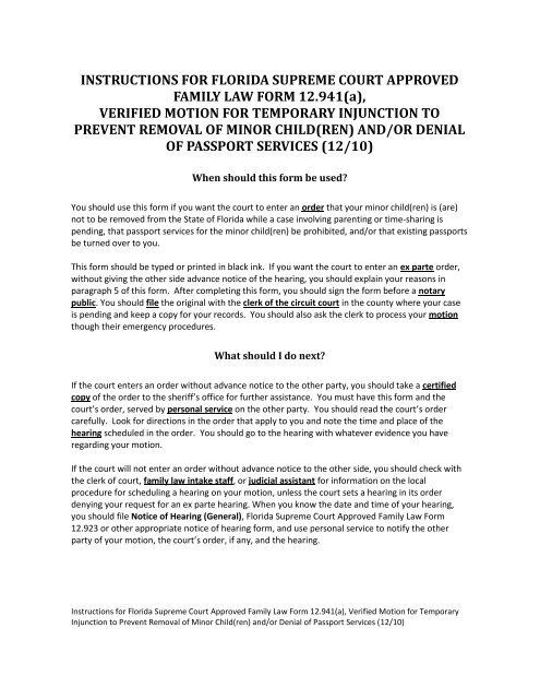Verified Motion For Temporary Injunction To Prevent Removal verified-motion-for-temporary-injunction-to-prevent-removal