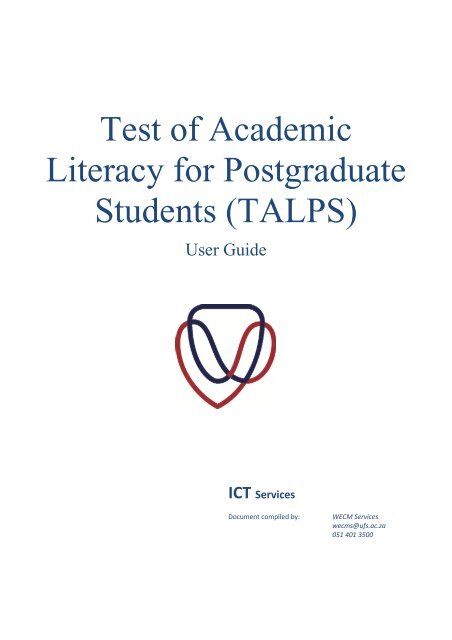 Test of Academic Literacy for Postgraduate Students (TALPS)
