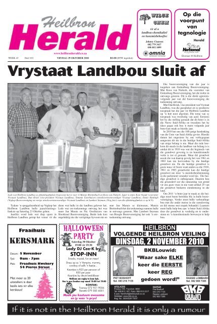 Vrystaat Landbou sluit af