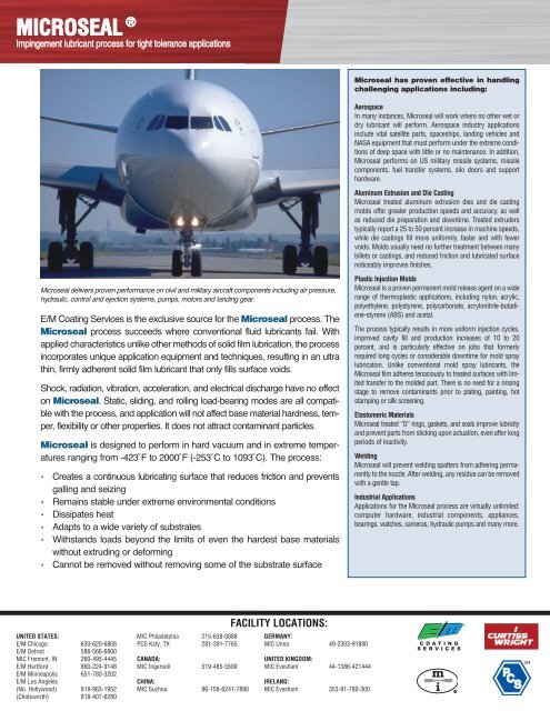 Microseal MICROSEAL ® - Metal Improvement Company