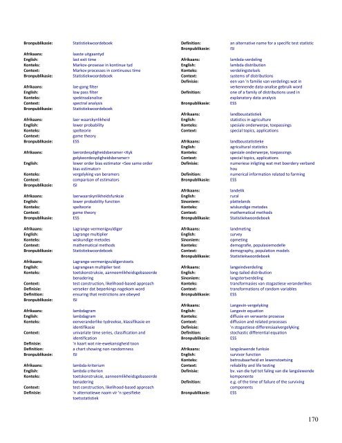 Bronpublikasie: Statistie