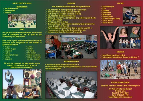 SLEUTEL PRESTASIE AREAS E