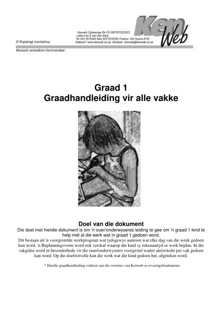 Graad 1 uittreksel - Kenweb