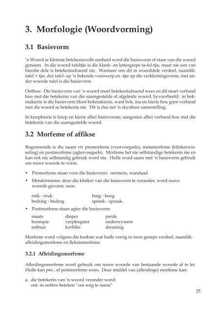 3. Morfologie (Woordvorming)