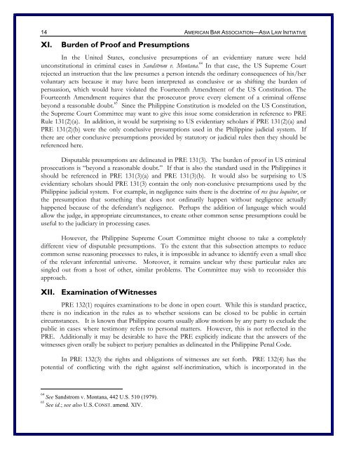 ANALYSIS OF THE RULES OF