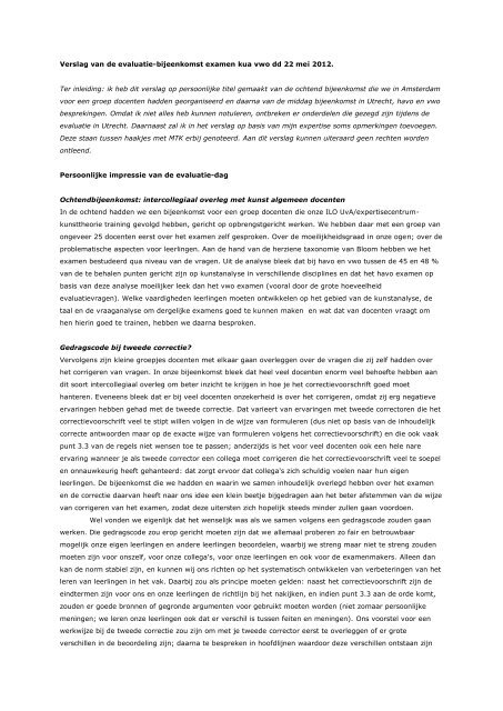 verslag examenevaluatie VWO mtvdkamp - Expertisecentrum ...