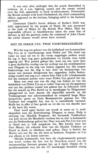 Piet en Dirkie Uys - Afrikanergeskiedenis