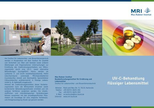 090908 MRI Flyer UV-C - Max Rubner-Institut - Bund.de