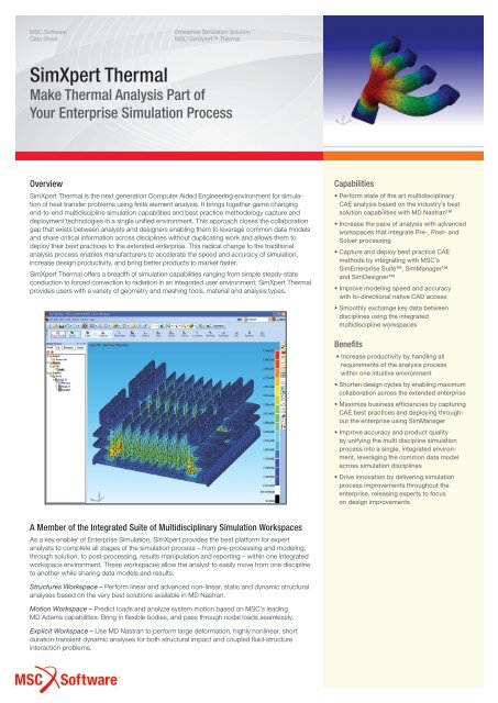 SimXpert Thermal - MSC Software